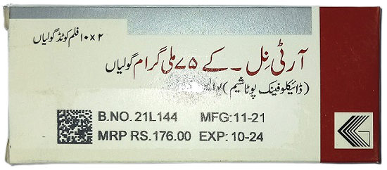 Artinil K - Meds Archive