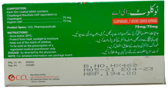 Noclot-EA - Meds Archive